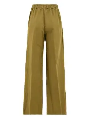 Aspesi Wide Leg Elasticated Waist Trousers - Beige