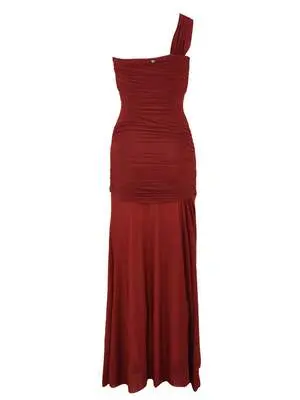 ANIYE BY Gathered Maxi Dress - Cardinal