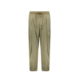 Herno Drawstring Elastic Waist Pants - Green