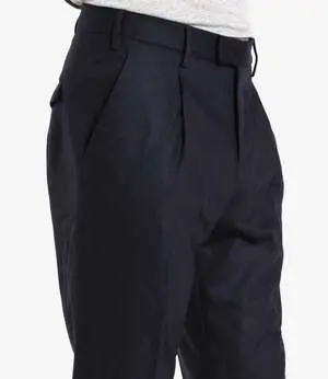 PT TORINO Wool Stretch Slim Fit Trousers With Turn-ups