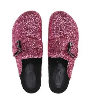 PHILOSOPHY BY LORENZO SERAFINI Glitter Embellished Slip-on Sandals