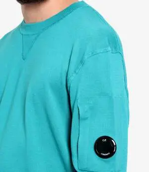 C.P. COMPANY Crew Neck Cotton Sweater With Lens Detail