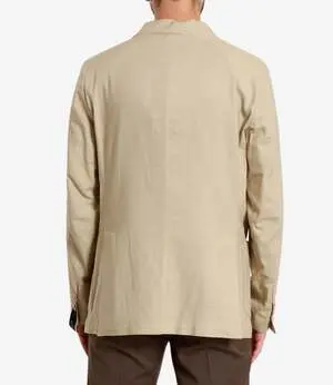 AT.P.CO Linen Blend Double-breasted Blazer
