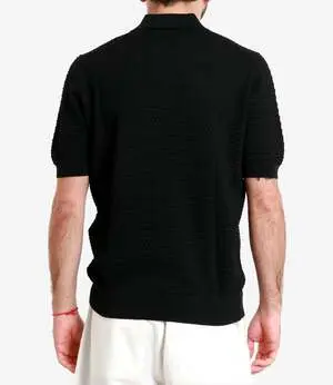 GRAN SASSO Cotton Knit Polo Shirt