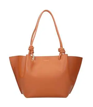 COCCINELLE Grained Leather Shoulder Bag - Clay