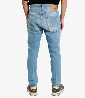 PEOPLE Denim Jeans With Slim Carrot Fit Leg