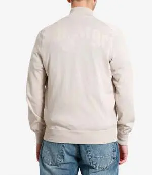 GRAN SASSO Alcantara And Organic Cotton Jacket With Ribbed Collar And Pockets