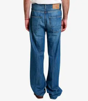 PEOPLE Denim Jeans With Slim Carrot Fit Leg And Delavé Effect