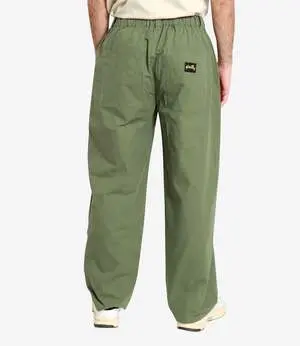 STAN RAY Wide Leg Cotton Trousers With Drawstring Waist