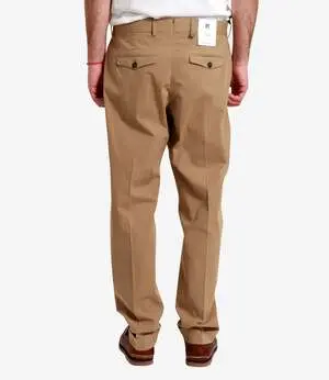 PT TORINO Cotton Cigarette Leg Trousers - Hazel