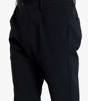 CRUNA Tapered Fit Seersucker Trousers - Night