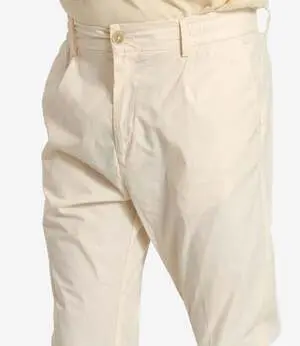 CRUNA Tapered Fit Trousers With Drawstring Waist - Ecrù