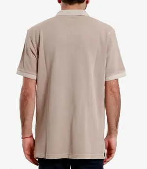 FAY Stretch Pique Polo Shirt With Contrasting Collar - Rope
