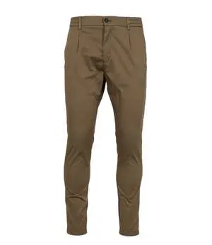 CRUNA Tapered Fit Cotton Blend Trousers - Olive