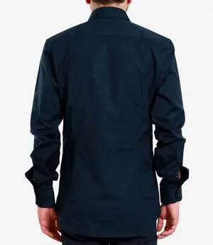 FAY Button-up Long Sleeve Shirt - Blu Navy