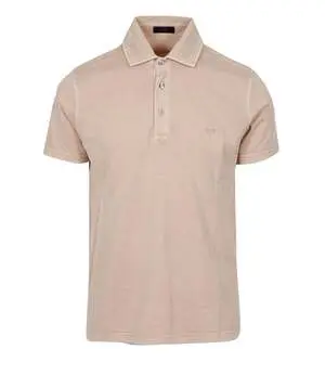 FAY Cotton Jersey Polo Shirt - Rope