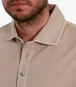 FAY Cotton Jersey Polo Shirt - Rope