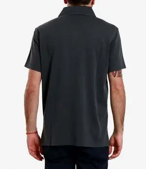 FAY Cotton Jersey Polo Shirt With Embroidered Logo - Anthracite