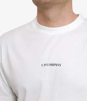 C.P. COMPANY Cotton Jersey T-shirt With Graphic Print - Bianco