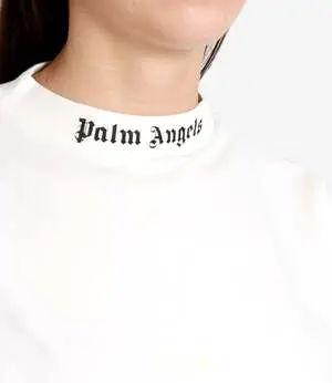 Palm Angels Cropped T-shirt With Logo Detail