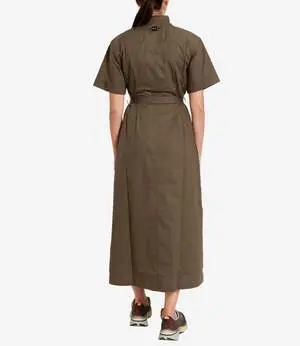 BLAUER. Cotton Belted Shirt Dress