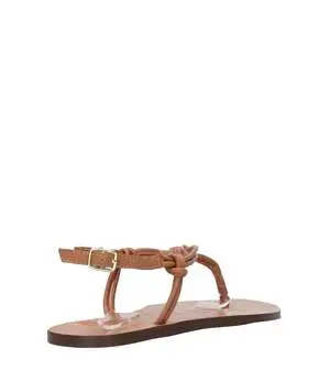 Manebí Leather Knot Detail Sandals - Tan