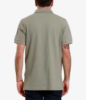 FAY Slim Fit Pique Polo Shirt - Incense