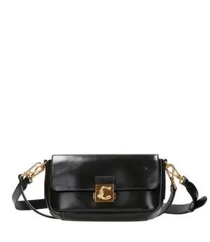 COCCINELLE Smooth Leather Shoulder Bag With Metal Logo Clasp