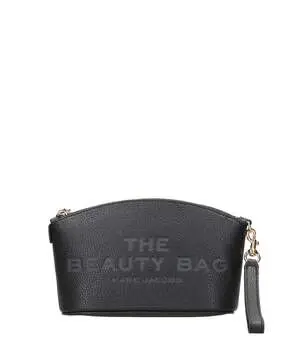 Marc Jacobs Grained Leather Beauty Bag - Nero