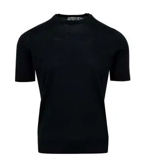John Smedley Sea Island Cotton Crew Neck Short Sleeve Sweater