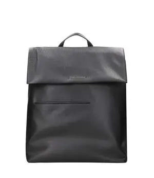 ORTIGNI Hammered Leather Backpack - Nero