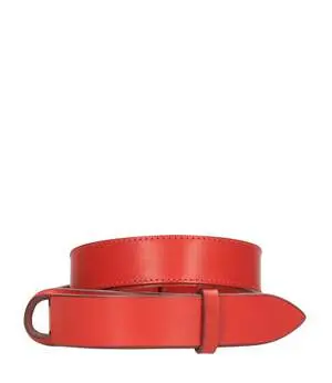 ORCIANI NOBUCKLE Leather Belt - Rosso