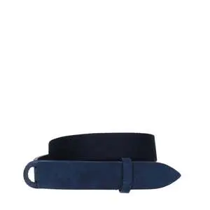 ORCIANI NOBUCKLE Suede Belt - Blu