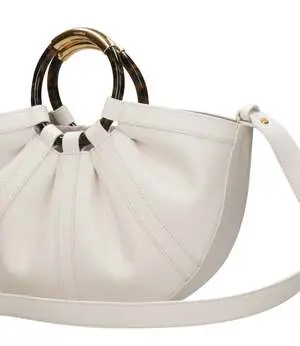 COCCINELLE Leather Hand And Shoulder Bag With Tortoiseshell Effect Handle