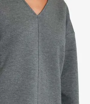 PENNY BLACK V-neck Drop Shoulder Sweatshirt