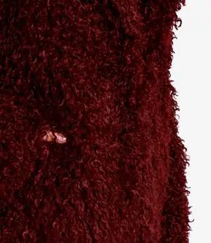 ANIYE BY Faux Fur Jacket - Bordeaux