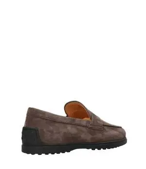 TOD'S Embossed Monogram Calfskin Leather Loafers