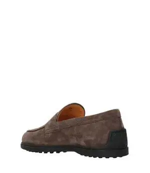 TOD'S Embossed Monogram Calfskin Leather Loafers