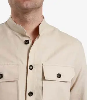 PAOLO PECORA Long Sleeve Cotton Shirt