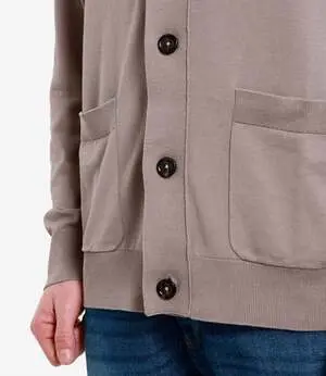PAOLO PECORA Cardigan With Lapel Neck