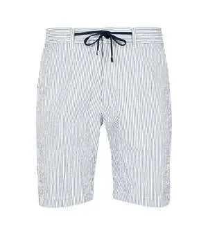 CRUNA Striped Cotton Shorts - Blue