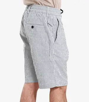 CRUNA Striped Cotton Shorts - Blue