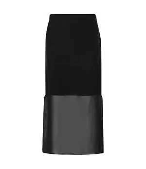 Sportmax Cotton And Voile Skirt