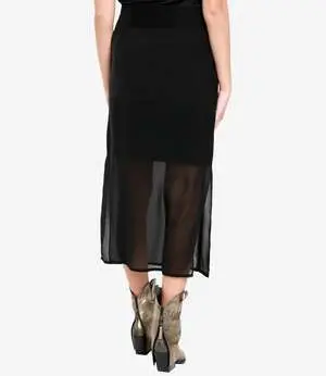Sportmax Cotton And Voile Skirt