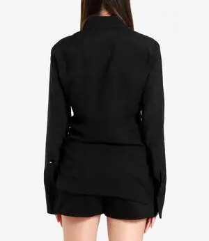 Sportmax Sheer Panel Button-down Shirt