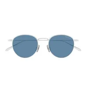 Montblanc Mb0473s Linea Nib Round Metal Eyeglasses - Silver