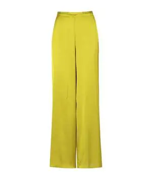 SIMONA CORSELLINI High Waist Wide Leg Viscose Trousers