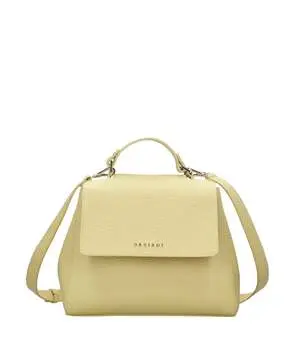 ORTIGNI Grained Leather Bag - Giallo