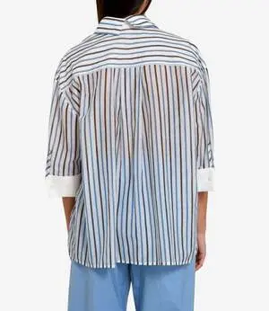SEMICOUTURE Striped Cotton Shirt
