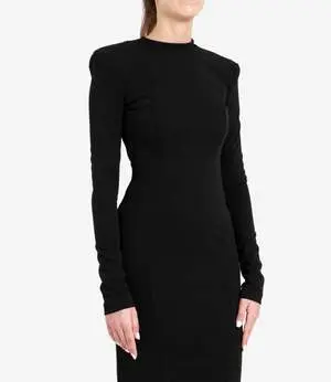 ANIYE BY Midi Dress With High Collar And Long Sleeves